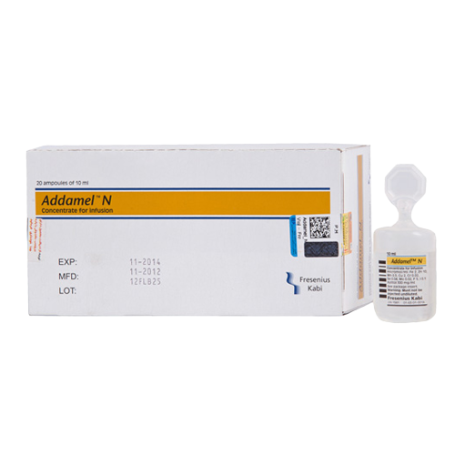 ADDAMEL N Minerals Concentrate Solution for IV Infusion 10mL 20's price ...